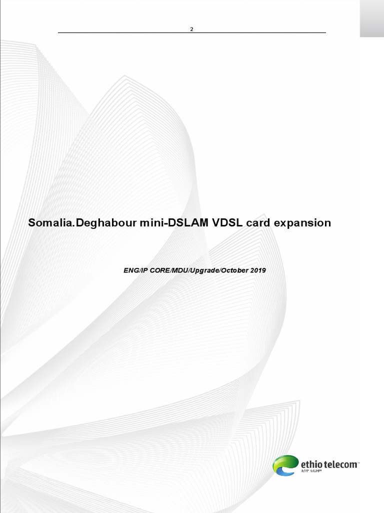 Deghabur Mini-DSLAM Card Expansion | PDF | Router (Computing ...