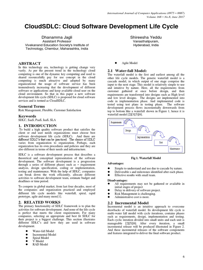 CloudSDLC Cloud Software Development Life Cycle | PDF | Cloud Computing ...