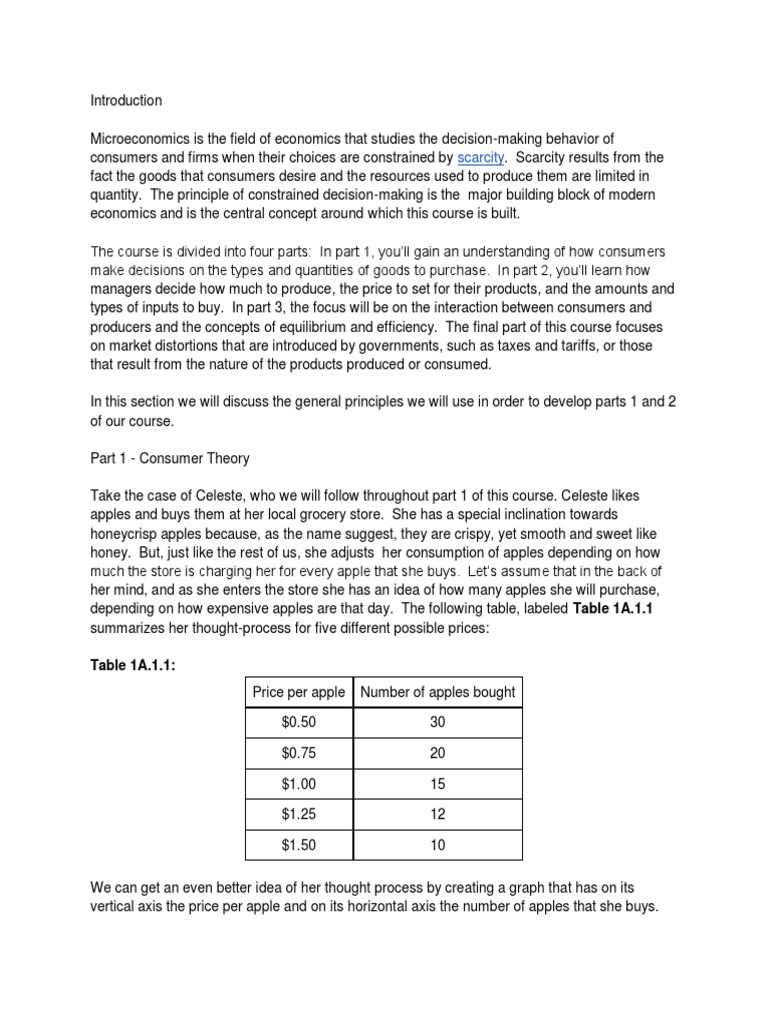 Consumer and Producer Theory | PDF | Economics | Opportunity Cost