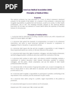 AMA Principles of Medical Ethics | PDF