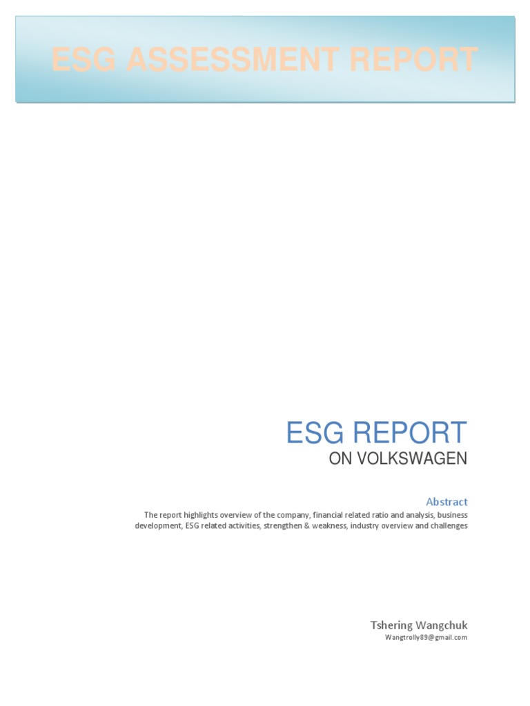 ESG Report | PDF | Electric Vehicle | Car