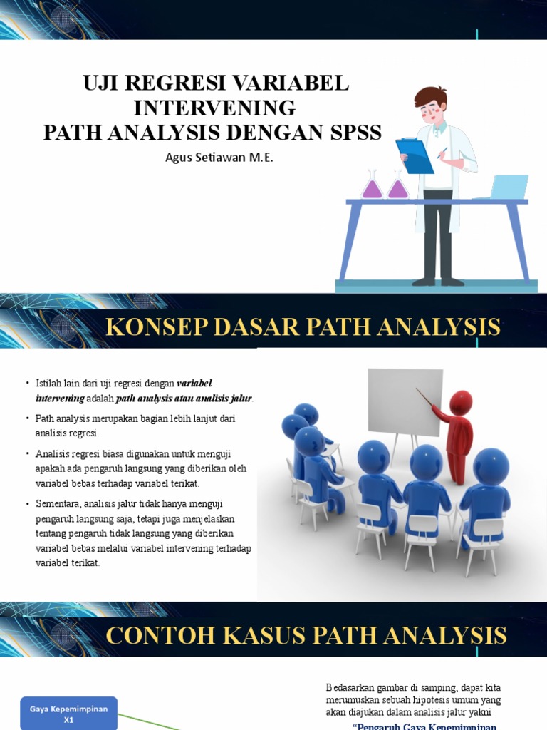 Uji Regresi Variabel Intervening SPSS | PDF