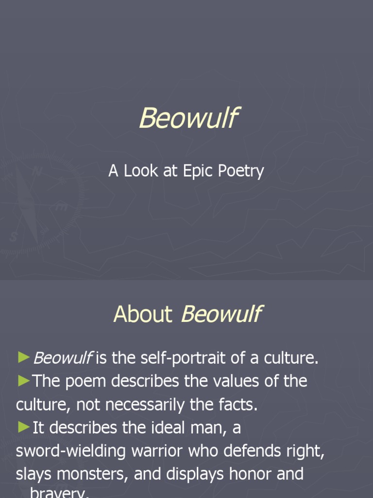 Beowulf: A Look at Epic Poetry | PDF | Beowulf | Epic Poetry