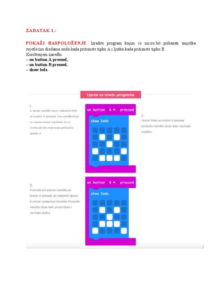 Zadaci Mikrobit | PDF