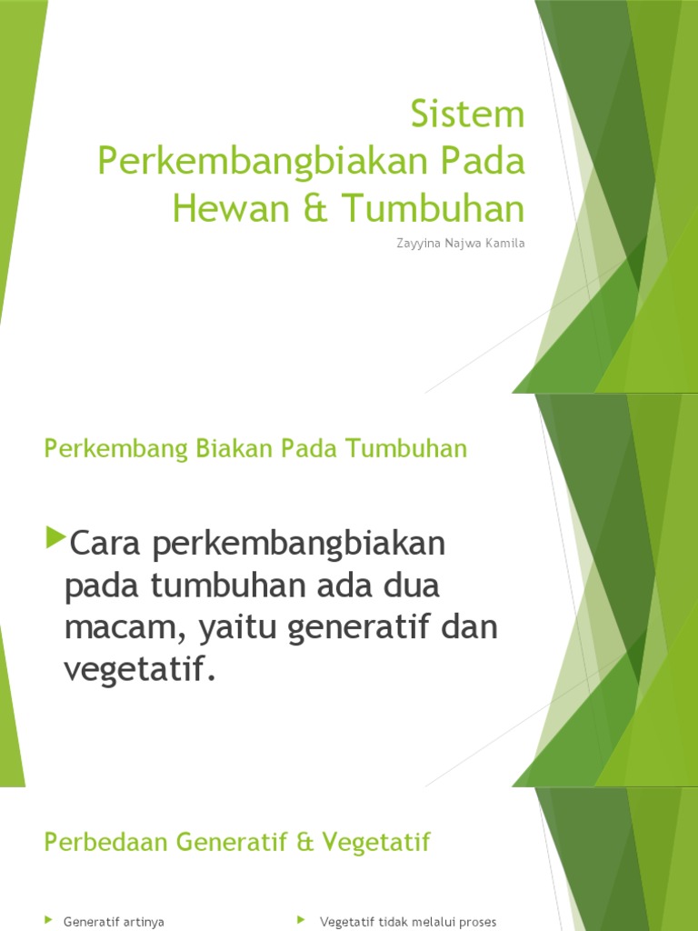 Sistem Perkembang BIakan Pada Hewan Dan Tumbuhan | PDF