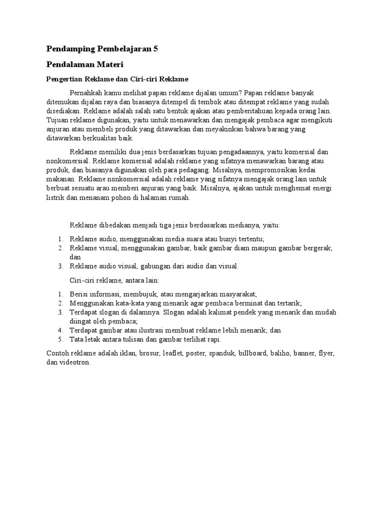 Panduan Reklame dan Poster | PDF