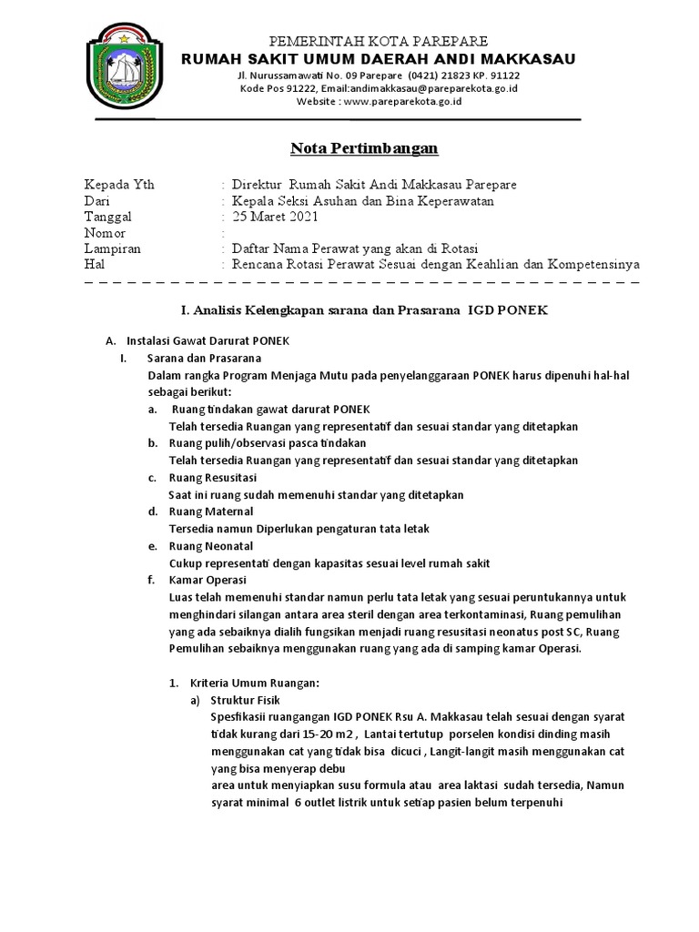 Nota Pertimbangan | PDF