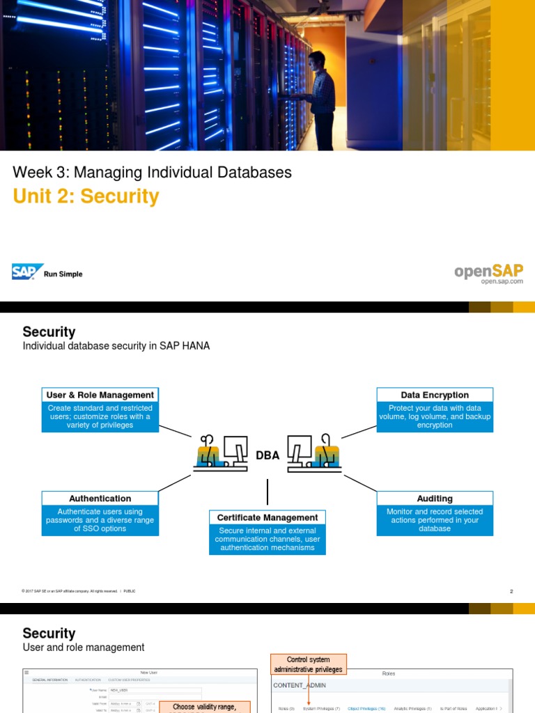 Unit 2: Security: Week 3: Managing Individual Databases | PDF | Databases | Encryption