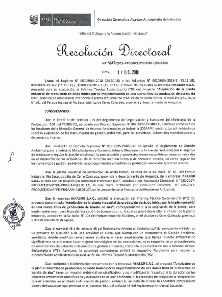 Inkabor Its | PDF | Regulación | Agua