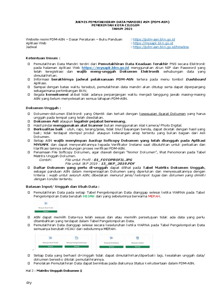 Juknis PDM Dan File Yg Mesti Diunggah | PDF