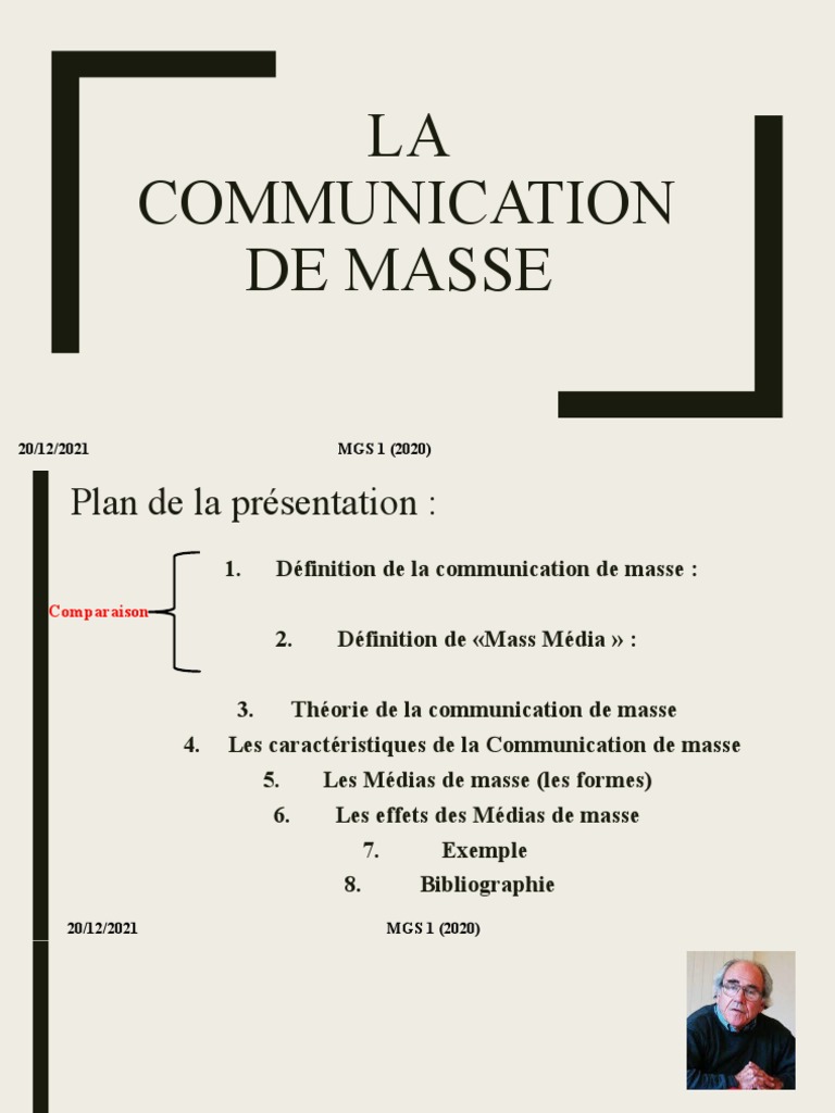 La Communication de Masse | PDF | la communication | Média (Communication)