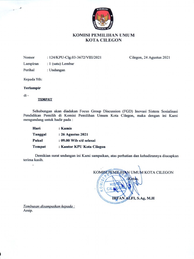 Undangan FGD - 0001 | PDF