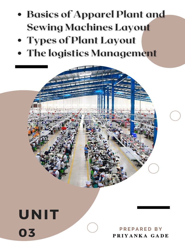 Apparel Plant Layout Essentials | PDF | Logistics | Business Process