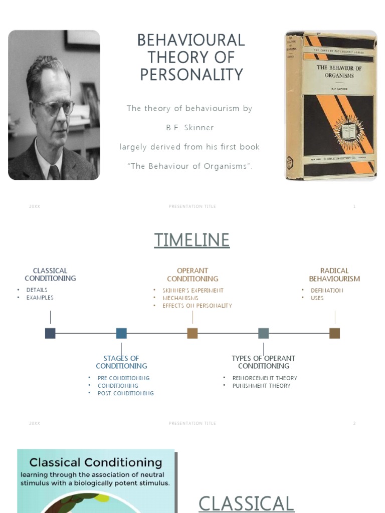 Behavioural Theory of Personality | PDF | Behaviorism | Classical ...