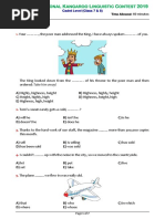 IKLC Pre Ecolier Level Past Paper | PDF