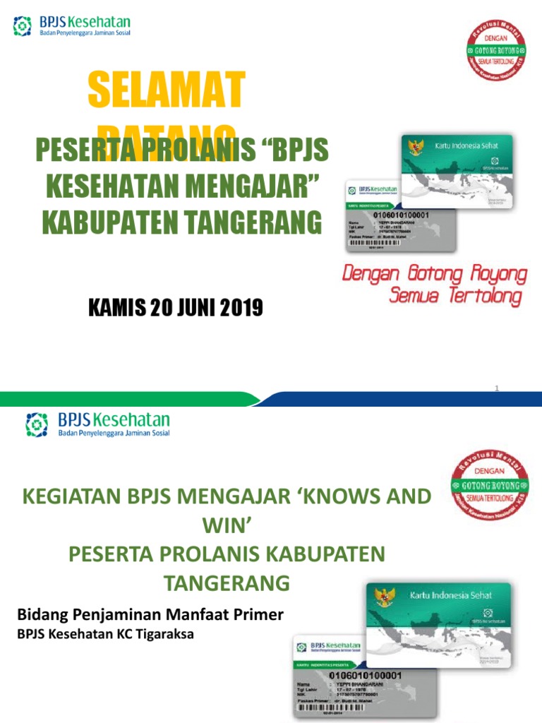 Materi Bpjs Mengajar Peserta Prolanis | PDF