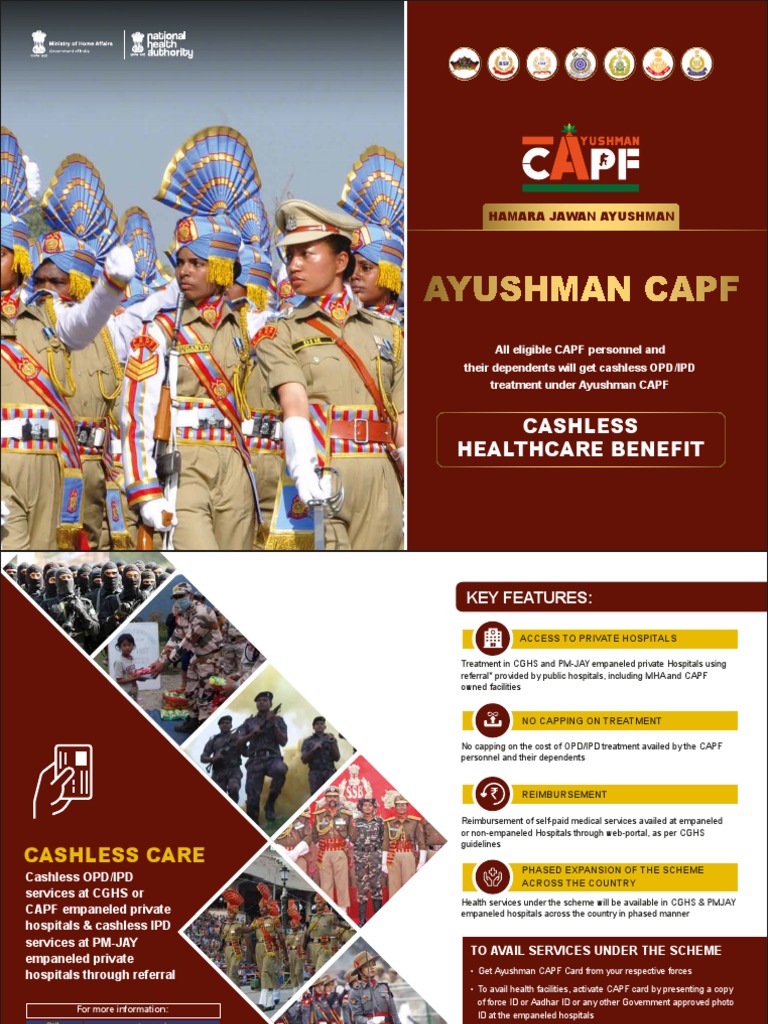 Ayushman CAPF: A New Healthcare Scheme Providing Cashless Medical ...