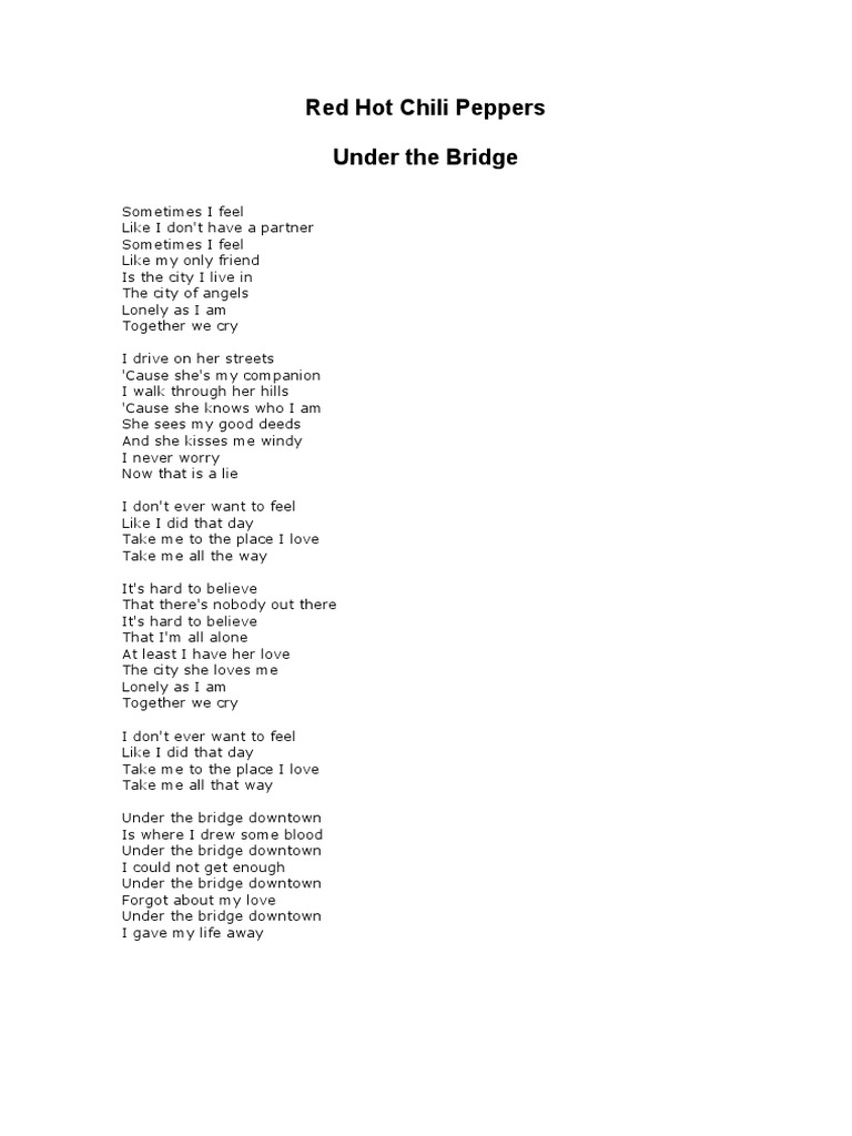 Red Hot Chili Peppers | PDF