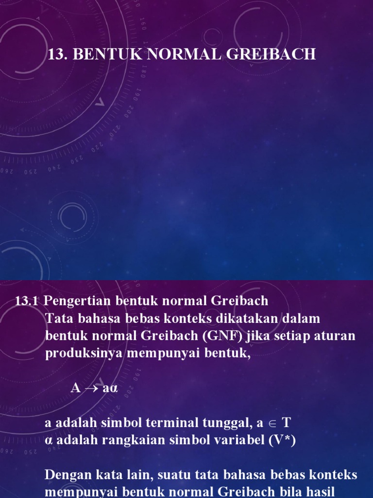 Bentuk Normal Greibach | PDF