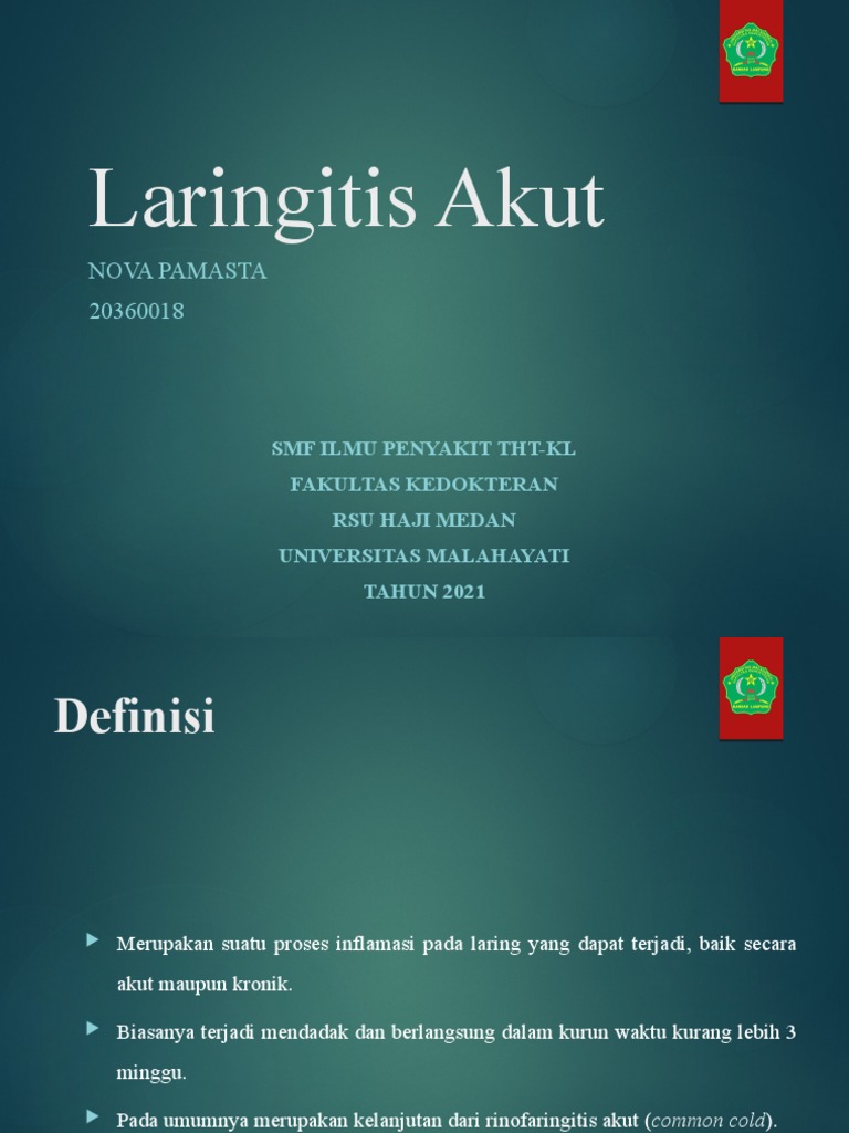 Laringitis Akut | PDF