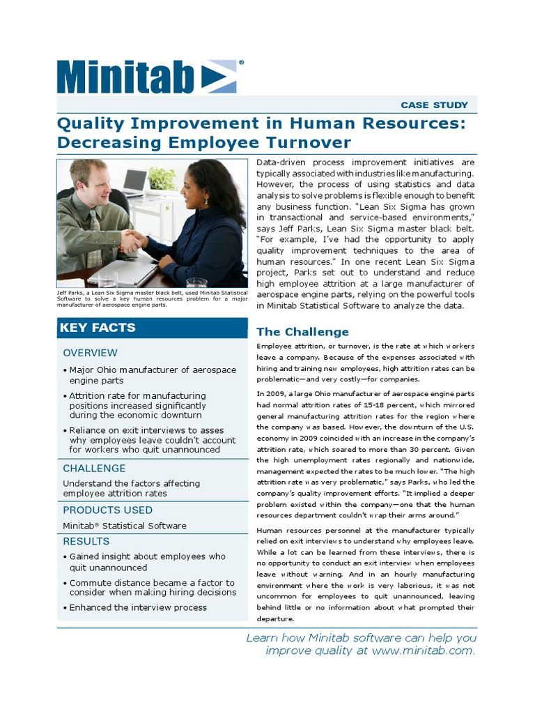 Six-Sigma Case Study - Quality Improvement in Human Resources-En | PDF ...