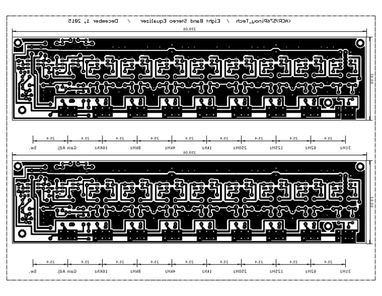 8-Band Equalizer - PCB | PDF