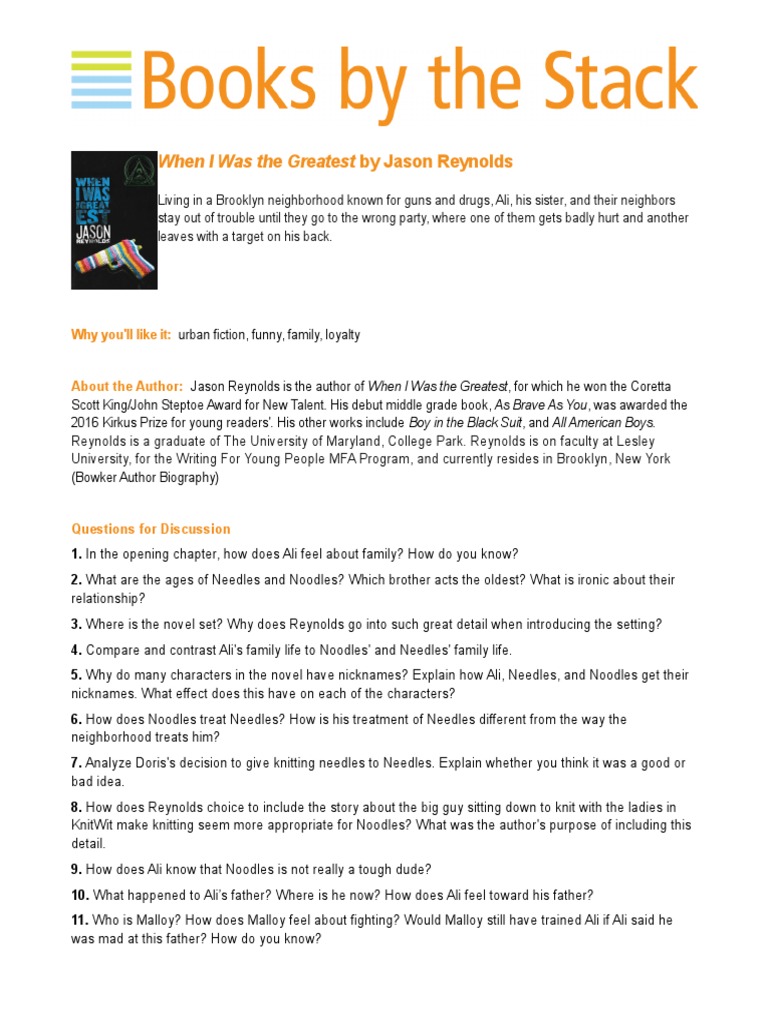 When I Was the Greatest Overview | PDF