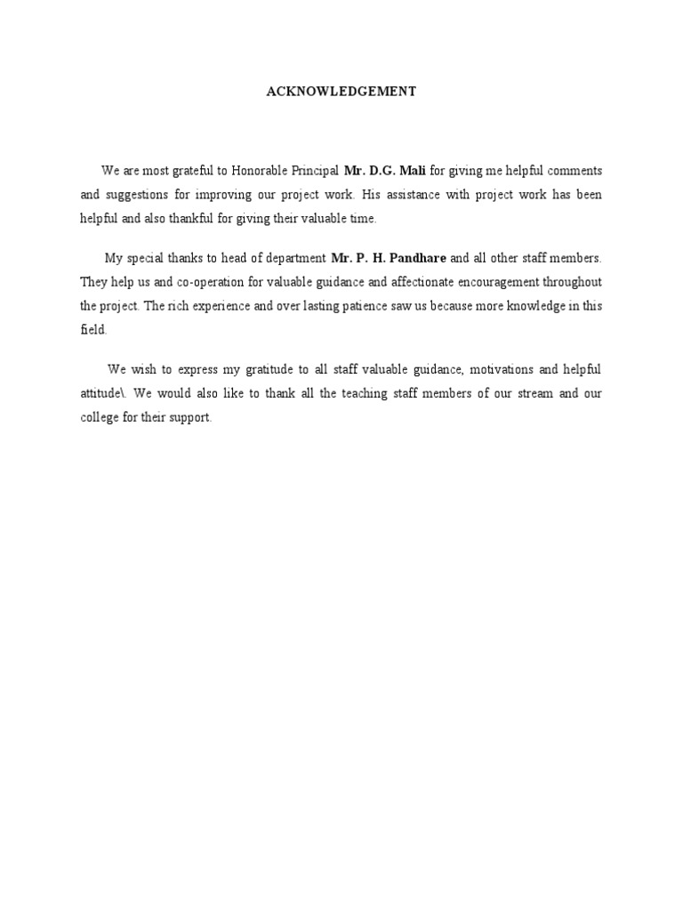 TMT Acknowledgement | PDF