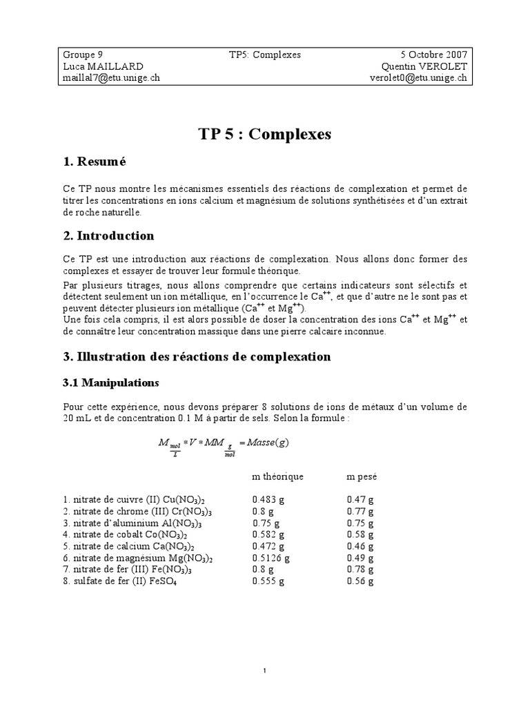 tp05 Maiver | PDF | Chimie | Titrage