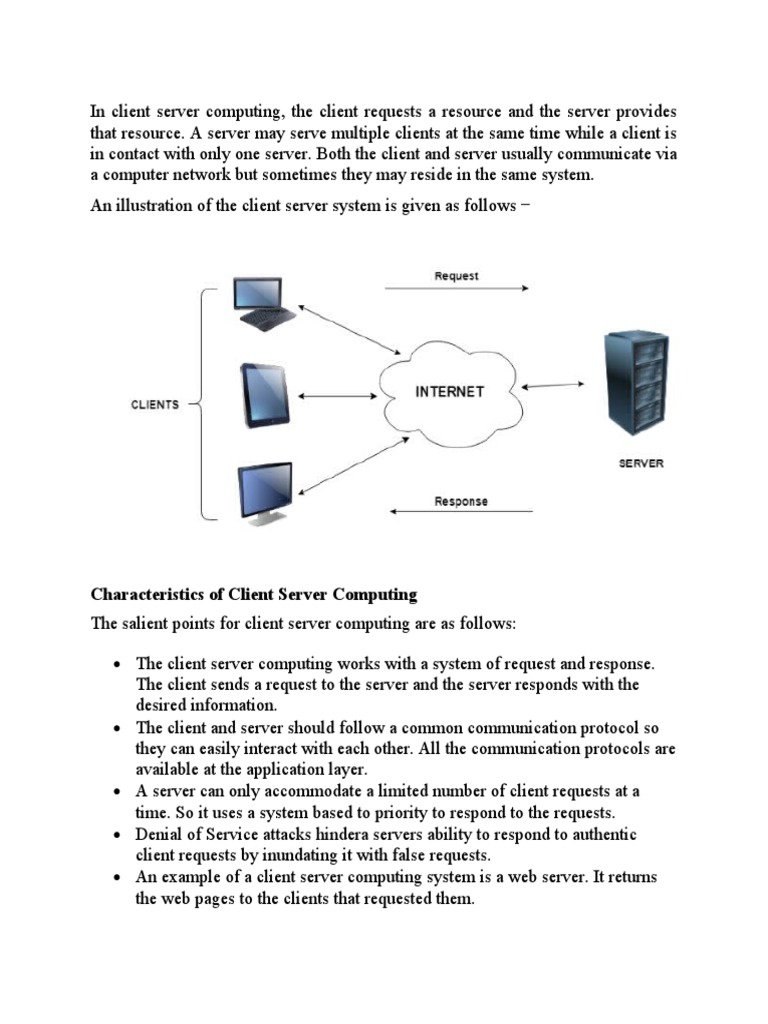 Client Server Computing Model & Data Warehousing | PDF | Client–Server Model | Peer To Peer