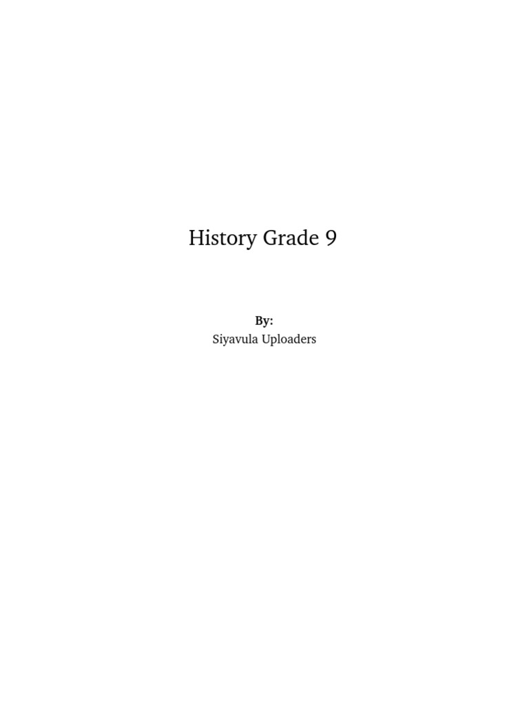 History Grade 9 1.1 | PDF | Educational Assessment | Learning
