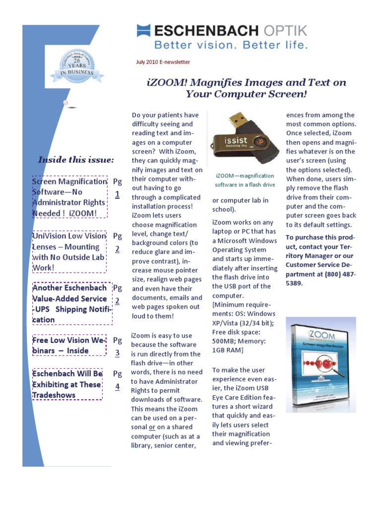 iZOOM! Magnifies Images and Text On Your Computer Screen!: Inside This ...