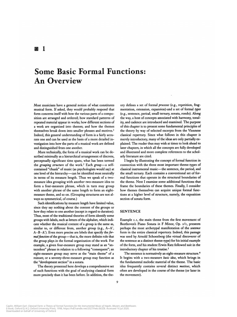 Classical Form in Haydn, Mozart, Beethoven | PDF | Classical Music ...