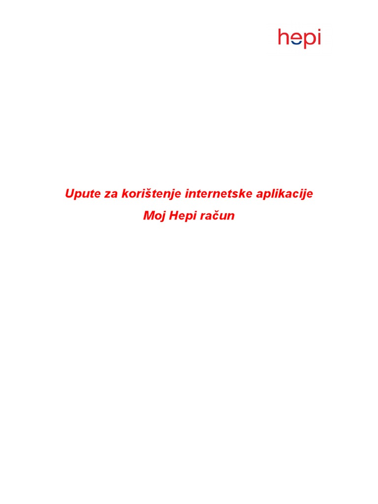 Moj Hepi Racun | PDF