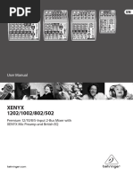 Behringer X32 Routing Worksheet | PDF | Input/Output | Sound Production