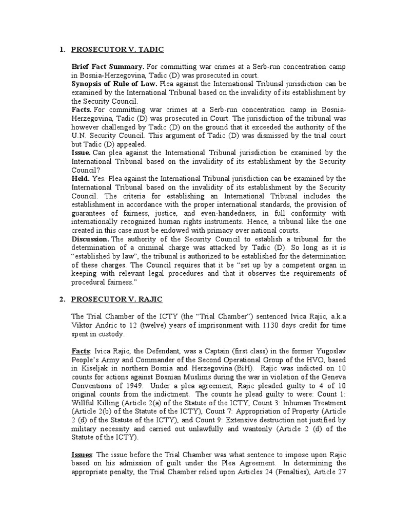 Ihl Cases | Download Free PDF | Genocides | Criminal Law