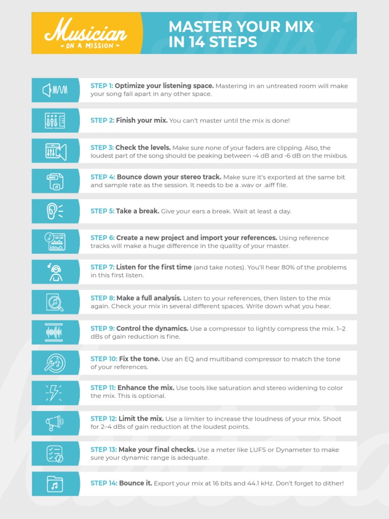 14 - Master Your Mix in 14 Steps | PDF