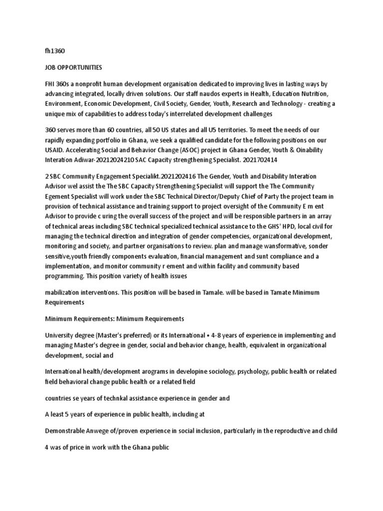 Hfi 360 | PDF | United States Agency For International Development ...