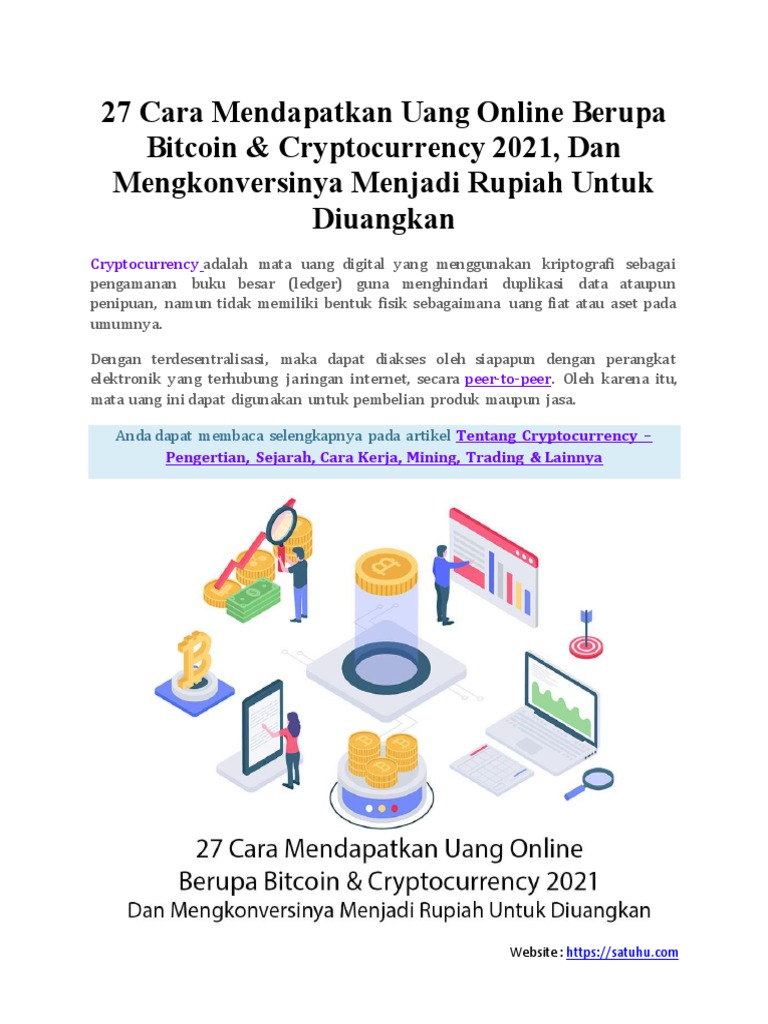 27 Cara Mendapatkan Uang Online Berupa Bitcoin & Cryptocurrency 2021 ...