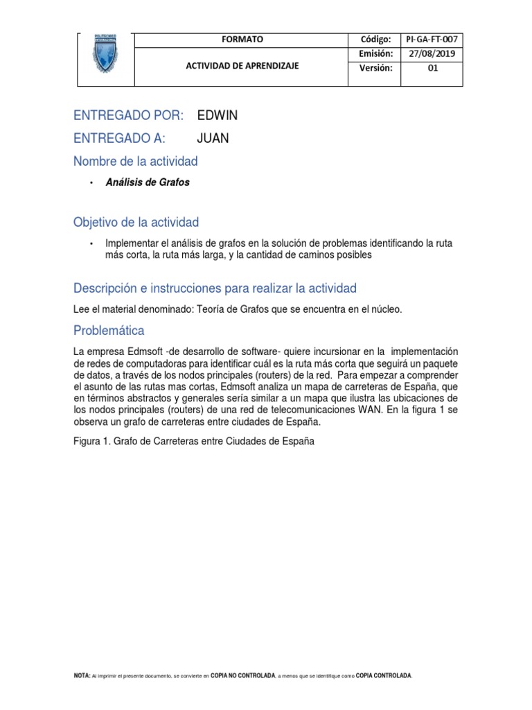 Actividad Nucleo Tres Algoritmos | PDF | Enrutador (Computación ...
