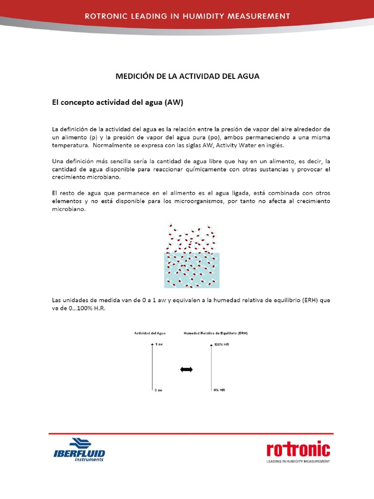 Medición AW Rotronic | PDF