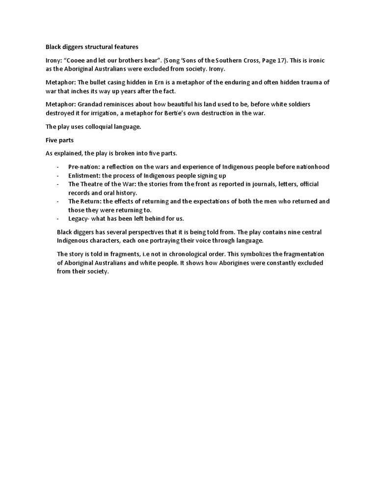 Black Diggers Structural Features | PDF