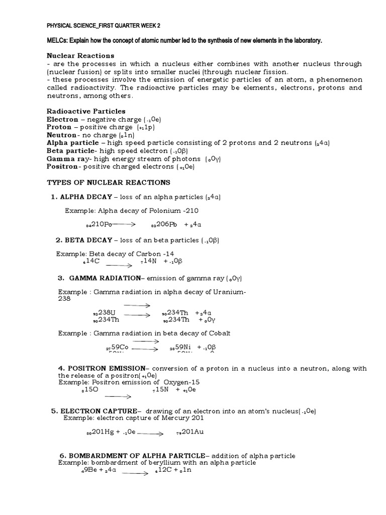 Nuclear Reactions for Students | PDF | Radioactive Decay | Neutron