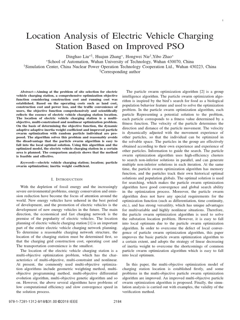 Location Analysis of Electric Vehicle Charging Station Based On ...