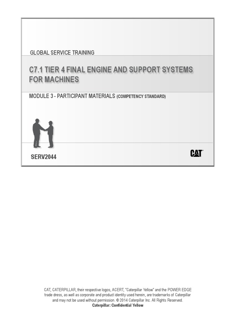C7.1 Tier 4 Final Engine and Support Systems For Machines: Global Service Training | PDF ...