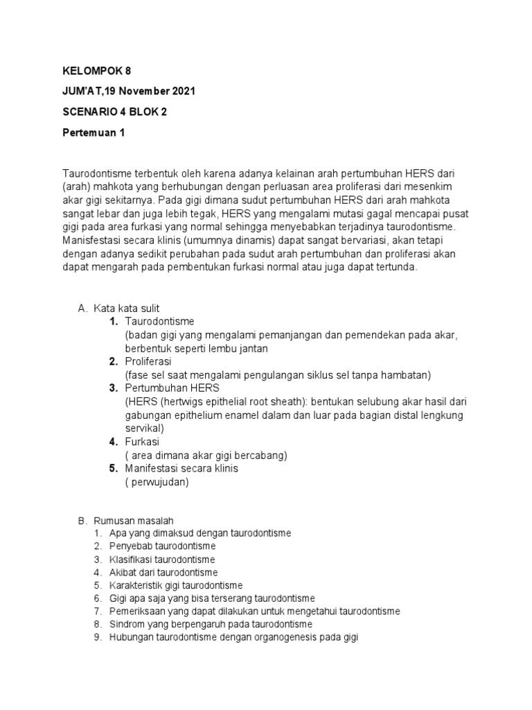 Kelompok 8 PBL 4 Blok 2 | PDF | Seni & Disiplin Bahasa | Kesehatan Holistik