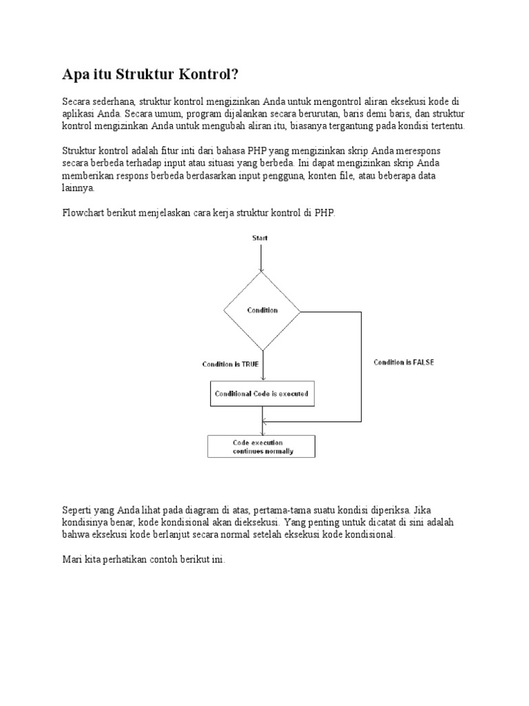 Apa Itu Struktur Kontrol | PDF