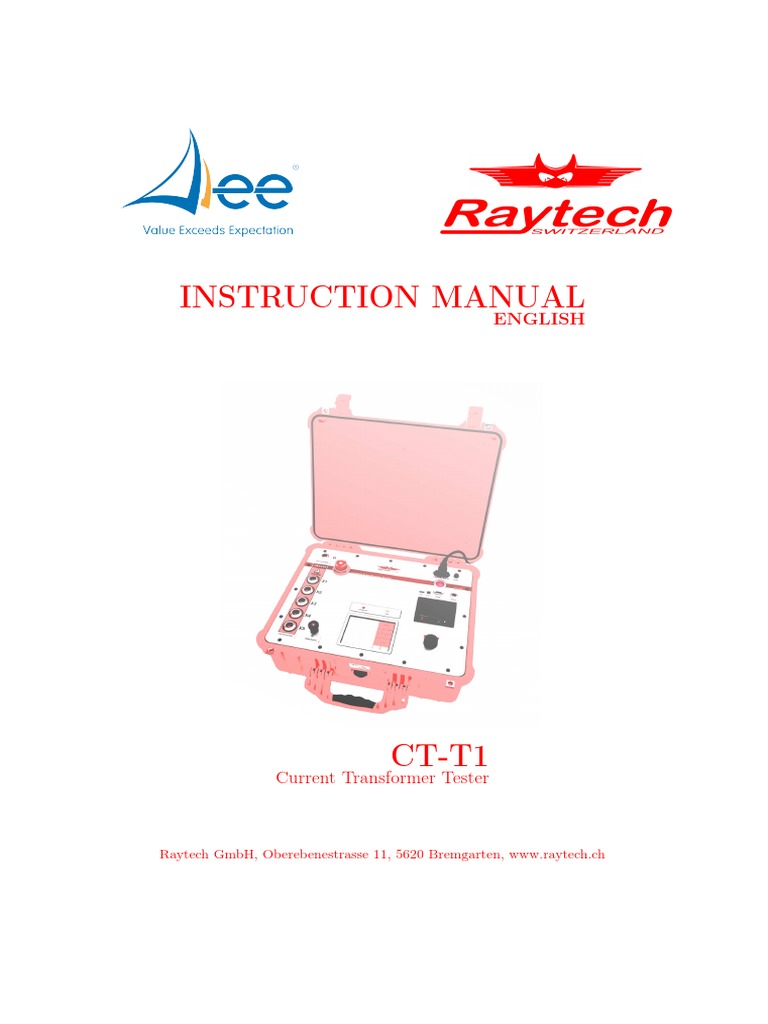 Instructionmanual Ct T1 Download Free Pdf Transformer Logarithm