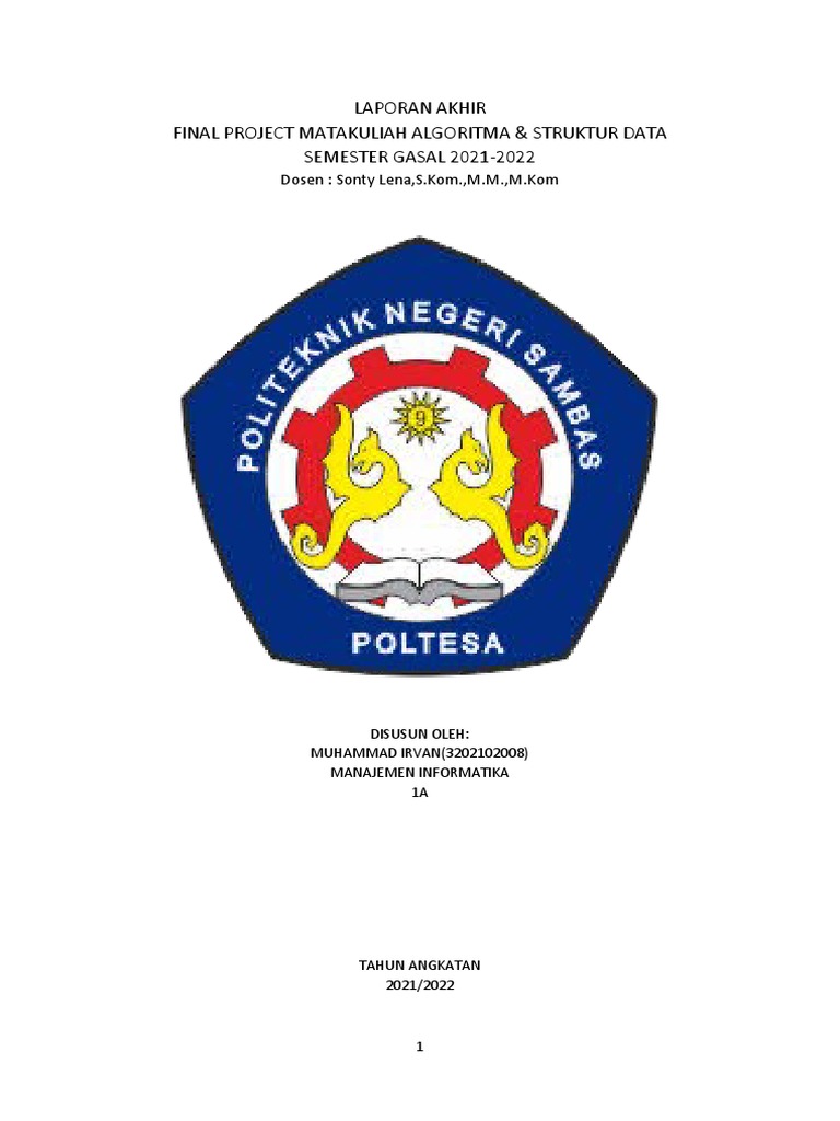 Laporan Akhir-Muhammad Irvan | PDF