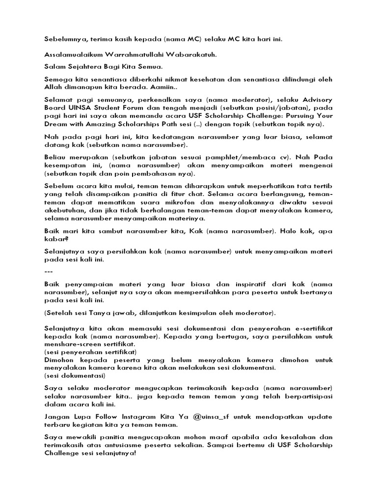 USF Scholarship Challenge | PDF